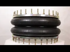 GUOMAT 3H630376 Industrial Tripled Convoluted Type Air Spring with Flange Ring
