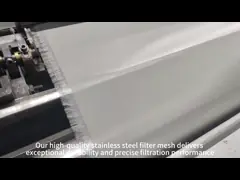 Pantalla de filtro de malla metálica de acero inoxidable 316L en rollo para filtración de líquidos