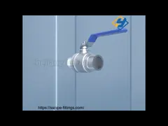 China Stainless Steel Double Male Thread Ball Valve 316/304 NPT BSP for sale