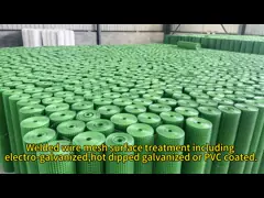 10*10mm 15*15mm PVC rivestito con maglia saldata con gabbia saldata con filo di pollame