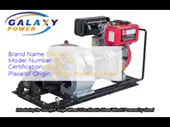 China Fast Speed Gas Engine Shaft Driven 5 Ton Petrol Engine Powered Cable Puller Winch for sale