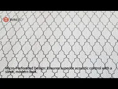 Micro Perforated Acoustic Wall Wood Panels , Decorative Sound Proof Panels 0.65 NRC