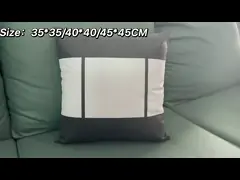 China 40*40CM Cushion Cover Sublimation Multi Panel Style Design Blank Custom Printable 3 Panel Velvet Sublimation Cushions for sale