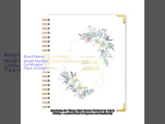 Vintage Style Custom Notebook Paper Included Limited Edition Version with Customization