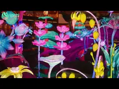 Decorate the festival with handmade decorative flower lamps