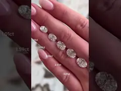 中国 VVSラボグロウンダイヤモンド D-Fカラー ホワイト オーバル エクセレントカット 0.1-10CT IGI鑑定書付き 3EXカットストーン 販売のため