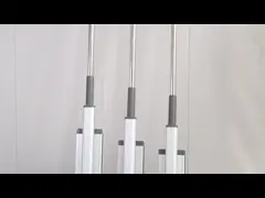 China 360 Degree Rotating Panel Washing Lazy Mop Hands Free Squeeze PP Rectangular Head Magic Mop Set for sale