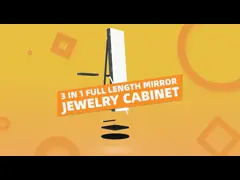 Armoire à miroirs sans cadre à longueur réelle Armoire à miroirs en bois rectangulaire personnalisée