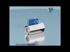 China Stainless Steel Mini Ball Valve Double Female Thread BSPP NPT for sale