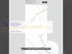1600x3200mm Marble Look Porcelain Tile with Easy Maintenance and Rectified Edge