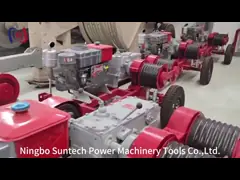 同時吊り上げ・引き上げ作業用 5T 大容量ダブルドラムウィンチ