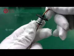 China OD 12.4mm 6 Circuit Slip Ring 2A Flanged For Smart Home Security Monitoring for sale