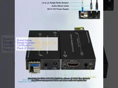 China Factory Price 4K HDMI Fiber Extender with External Audio up to 80km Video Converter for sale