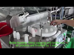 Cina Macchine di riempimento e tappo per liquidi di bottiglie essenziali con sistema di servo tappo per il riempimento cosmetico in vendita
