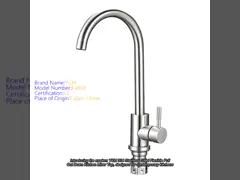 304 Stainless Steel Flexible Pull Out Down Kitchen Mixer Tap Modern Silver Sink Faucet