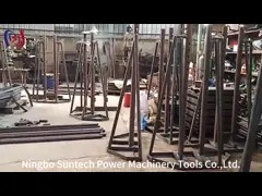 China Mechanical Green  Hydraulic Cable Drum Stand Reel Stand Galvanised 10KN - 50KN for sale