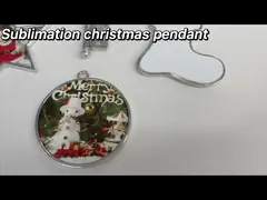 Blank Metal Sublimation Christmas Ornament Christmas Tree Hanging Decorations