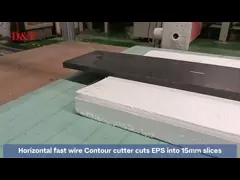 CNC οριζόντια γρήγορο σύρμα άκαμπτο κόψιμο αφρού Κόψιμο EPS σε φύλλα 15 mm
