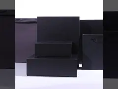 China Paper jewelry Gift Box Packaging Eco Friendly Cardboard black Magnetic Jewelry Box for sale