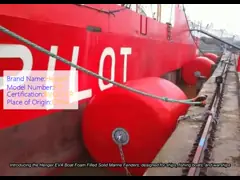 China EVA Boat Foam Filled Solid Marine Fenders With Polyurethane For Ships / Vessels / Fishing Boat / Warships for sale