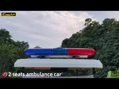 China White Electric Ambulance Cart with Stretcher - 3.7KW 48V DC System, 360kg Load Capacity, Italian Graziano Axle for sale