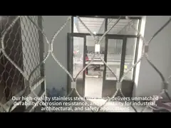 China 316 Stainless Steel Rope Net For Safety Protection And Decoration for sale