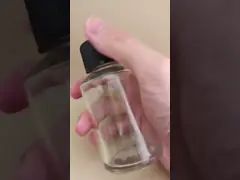 Delicate Design Clear Smooth Round Glass Bottle with Special Lid for Medicament