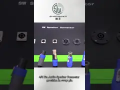 China Custom Screw-type Terminals Latch Lock Cable Round Female Plug 30A 8 Pin Speaker Connector for sale