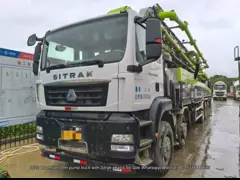 Used 2023 Zoomlion 70m pump truck with Sitrak chasis for hot sale