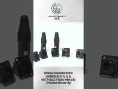 China IP40 Indoor Audio Video Cable Connector XLR 4 Pin Female Socket with Solder Adapter and Jack Lead for sale