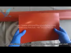 China 1m Width Outdoor Fire Blanket Silicone Rubber Coated Glass Fabric 3.0mm For Heat Resistance for sale