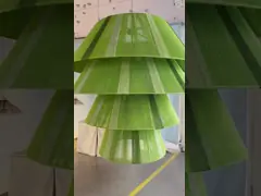 China Indoor Ceiling Blue Lotus Leaf Decoration Staircase Project Modern Led Chandelier 5-Year Maintenance for sale