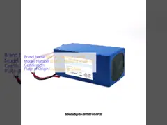 14.4V 26.8V 4S8P Lithium 18650 Li Ion Battery Pack