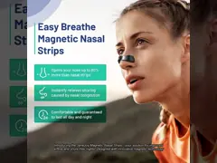 Magnetic Suction Iron Magnet Nasal Dilator 2025 Free Sample Magnetic Nasal Strips Nose Breathing Magnet