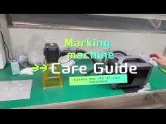 Maintenance of handheld laser marking machines