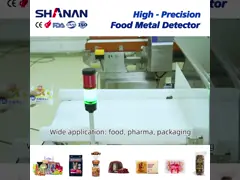China Food Industry Conveyor Belt Metal Detector For Meat Seafood Vegetable Fruit With Rejection for sale