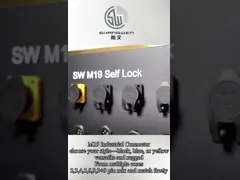 China Solder 4pin M19 Connector Overmolded Yellow Nylon PA66 Aluminum Alloy Shell for sale