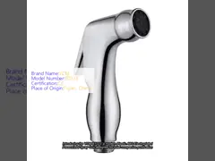 Plastic ABS Electroplated Pressurized Spray Gun For Toilet Companion Purifier Nozzle