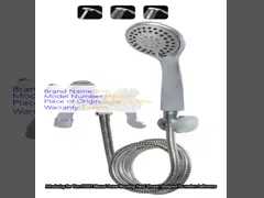 China Manual Screw Mounting Hand Showers Three-Function Shower Head For Bathroom Faucets for sale