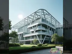 China Custom Steel Frame Building 30% Lighter Than Conventional for sale