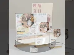 China Bottom Insert Clear Metal Poster Stand Tabletop Wood Base Acrylic Sign Holder for sale