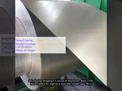 Aluminum Alloy 1100 LuxuryLid Foil (0.6mm/1200mm) for High-End Cosmetic Bottle Caps