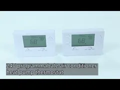 China Riseem 5.65 Sq.In. Display Size Heat Pump 2 Heat 1 Cool Temperature Controller With Mounting Means Mounts On Wall Or Junction Box for sale