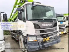 Concrete Pump Truck Used 2022 Zoomlion 52m 52 meters pump with Scania truck