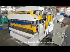 Double-Layer Chain-Driven Roll Forming Machine For Trapezoidal And Corrugated Roof Panels