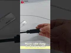 China FTTH Plastic Drop Wire Clamp Black Cable Installation Kits For 2*3mm 2*5mm Cable for sale