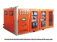 높은 안전성 인덕션 녹기 시스템 90% 에너지 효율과 물 냉각 방법