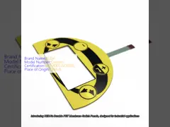 China Durable PET Membrane Switch Panel For Industrial Equipment With Customizable Size And Thickness for sale
