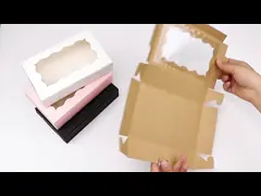 China Transparent Window Cupcake Packaging Box for Muffins Pastries for sale