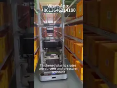 Automated storage plastic crate stackable heavy duty moving crate